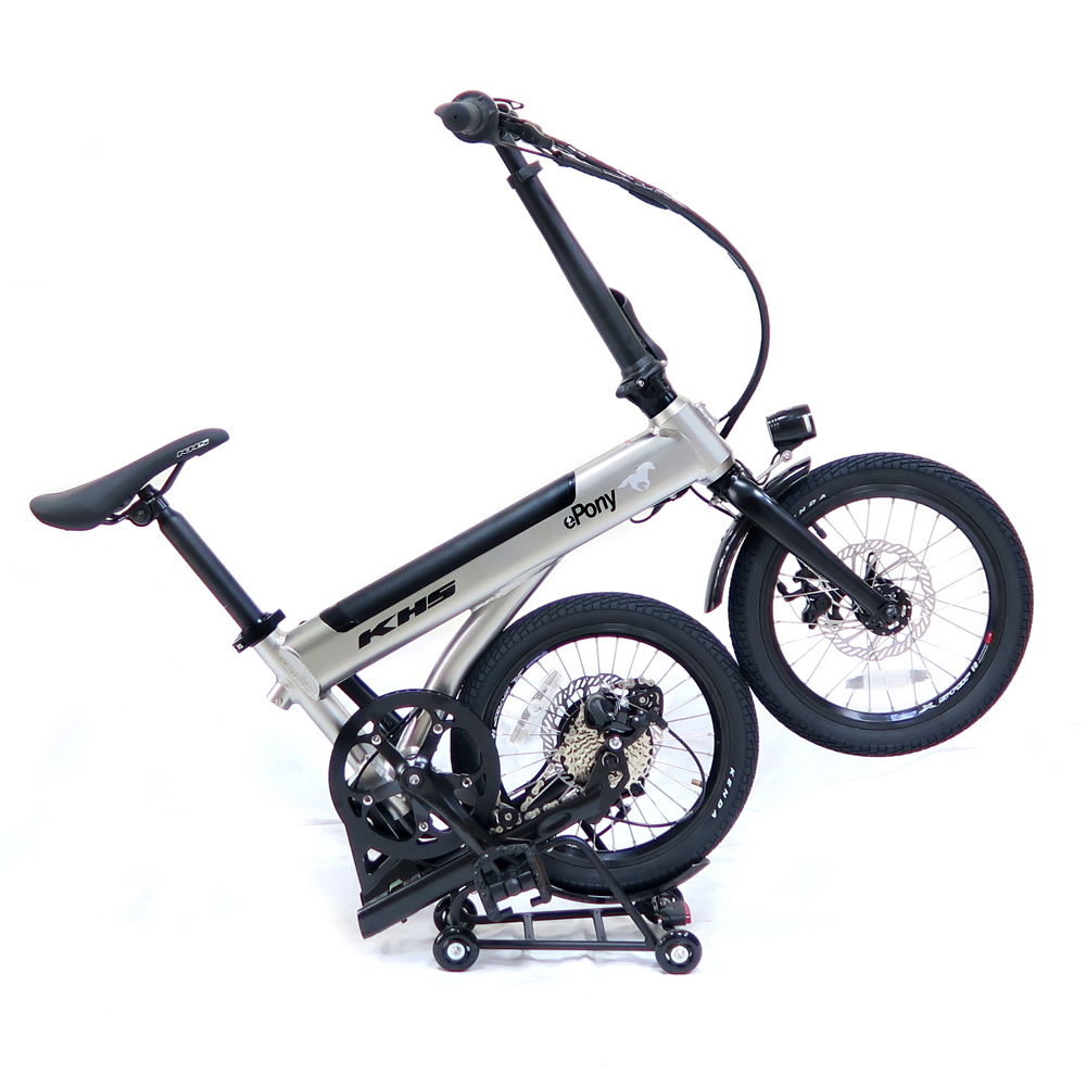 KHS功學社 ePONY電小馬 16吋8速5段電動輔助折疊自行車-極光鈦(類小布)