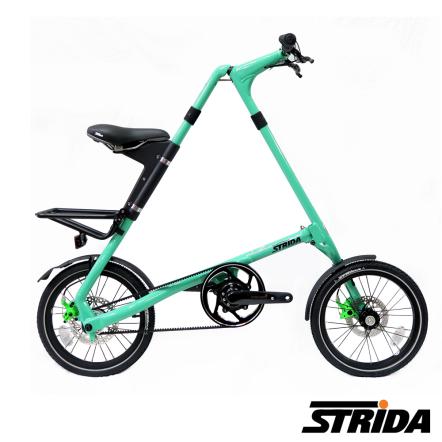 STRiDA速立達 30周年限量版16吋SD雙速版碟剎折疊單車/三角形單車-薄荷綠