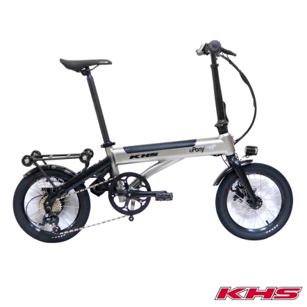 KHS功學社 ePONY電小馬 16吋8速5段電動輔助折疊自行車-極光鈦(類小布)