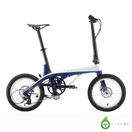 Lidrop一丁點 Happy Pet H.01/16吋(305)碟煞碳纖折疊單車-星光紫